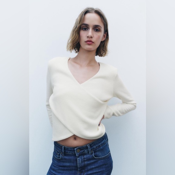 Zara | Tops | Zara Nwt Soft Wrap Top | Poshmark